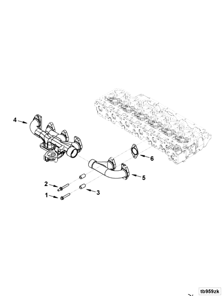 3955199 Exhaust manifold - Cummins spare part | 777parts.com