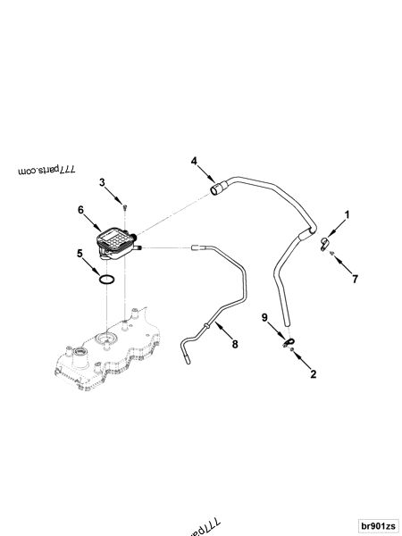 3957987 Breather housing - Cummins spare part | 777parts.com