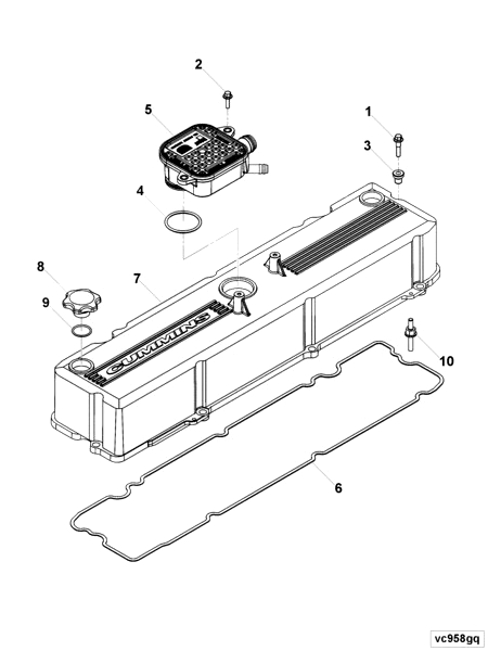 3957987 Breather housing - Cummins spare part | 777parts.com