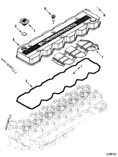 3959400 Captive isolator cap screw - Cummins spare part | 777parts.com