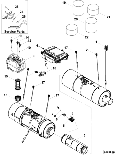 2866313 Catalyst element - Cummins spare part | 777parts.com
