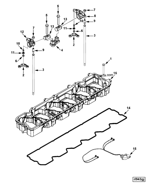 3964722 Rocker lever socket - Cummins spare part | 777parts.com