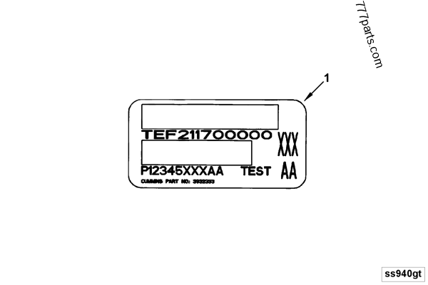 3965148 Decal - Cummins spare part | 777parts.com