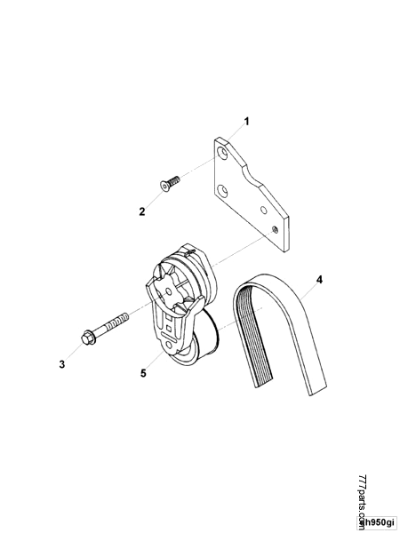 3967190 Belt tensioner - Cummins spare part | 777parts.com
