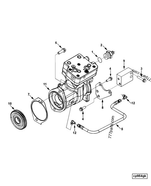 3969111 Air compressor - Cummins spare part | 777parts.com