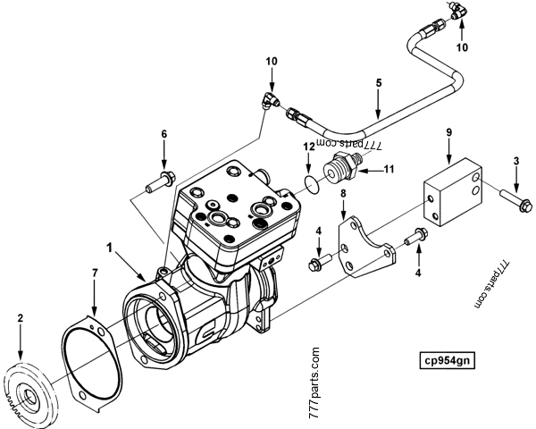 3969111 Air compressor - Cummins spare part | 777parts.com