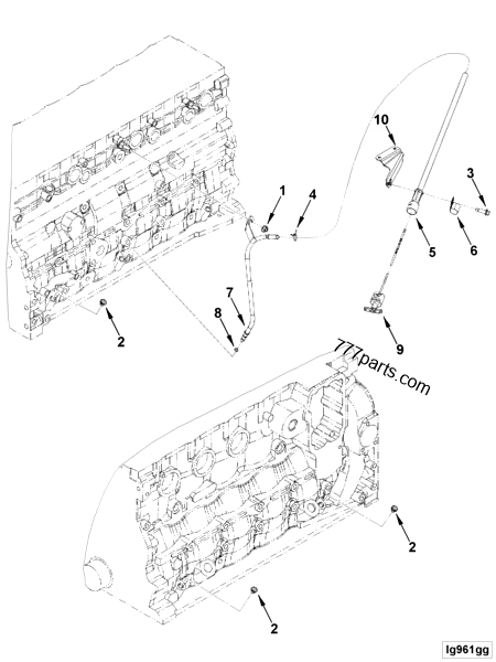 3973324 Oil gauge tube - Cummins spare part | 777parts.com