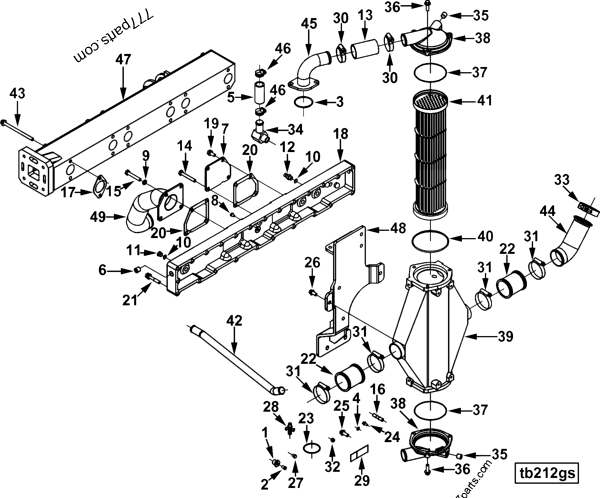 3974399 Aftercooler housing - Cummins spare part | 777parts.com