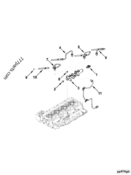 3975702 Injector fuel supply connector - Cummins spare part | 777parts.com