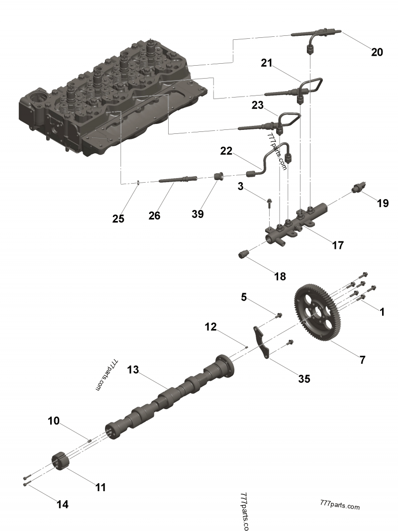 3977547 Camshaft - Cummins spare part | 777parts.com