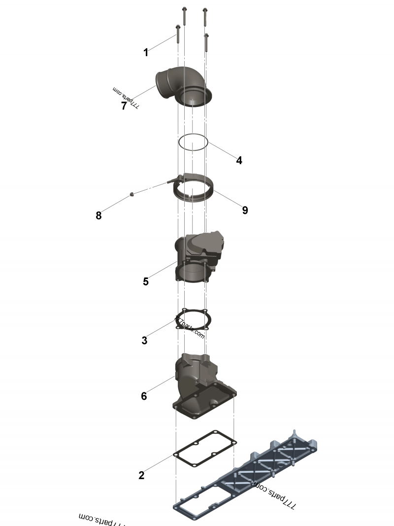 3978072 Connection gasket - Cummins spare part | 777parts.com