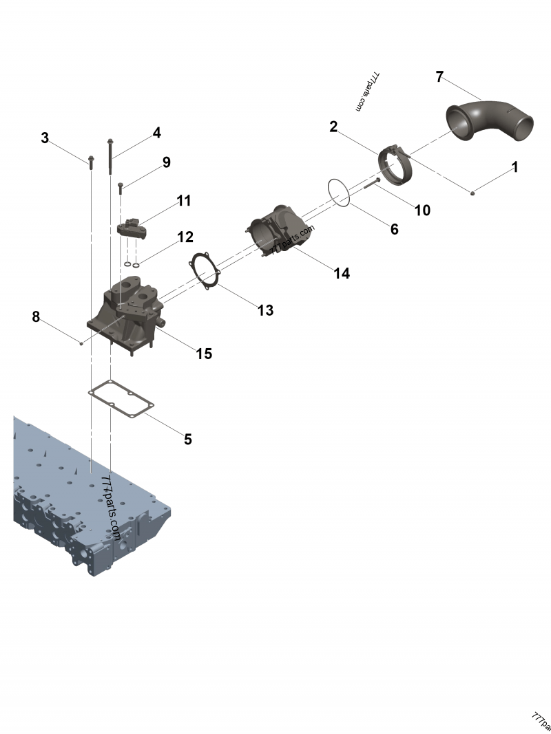 3978072 Connection gasket - Cummins spare part | 777parts.com