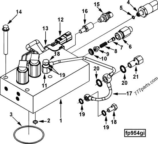 4009865 Fuel shutoff valve - Cummins spare part | 777parts.com