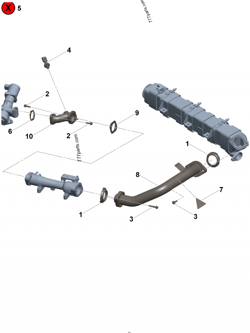 4010519 O ring seal - Cummins запчасть для спецтехники | 777parts.com