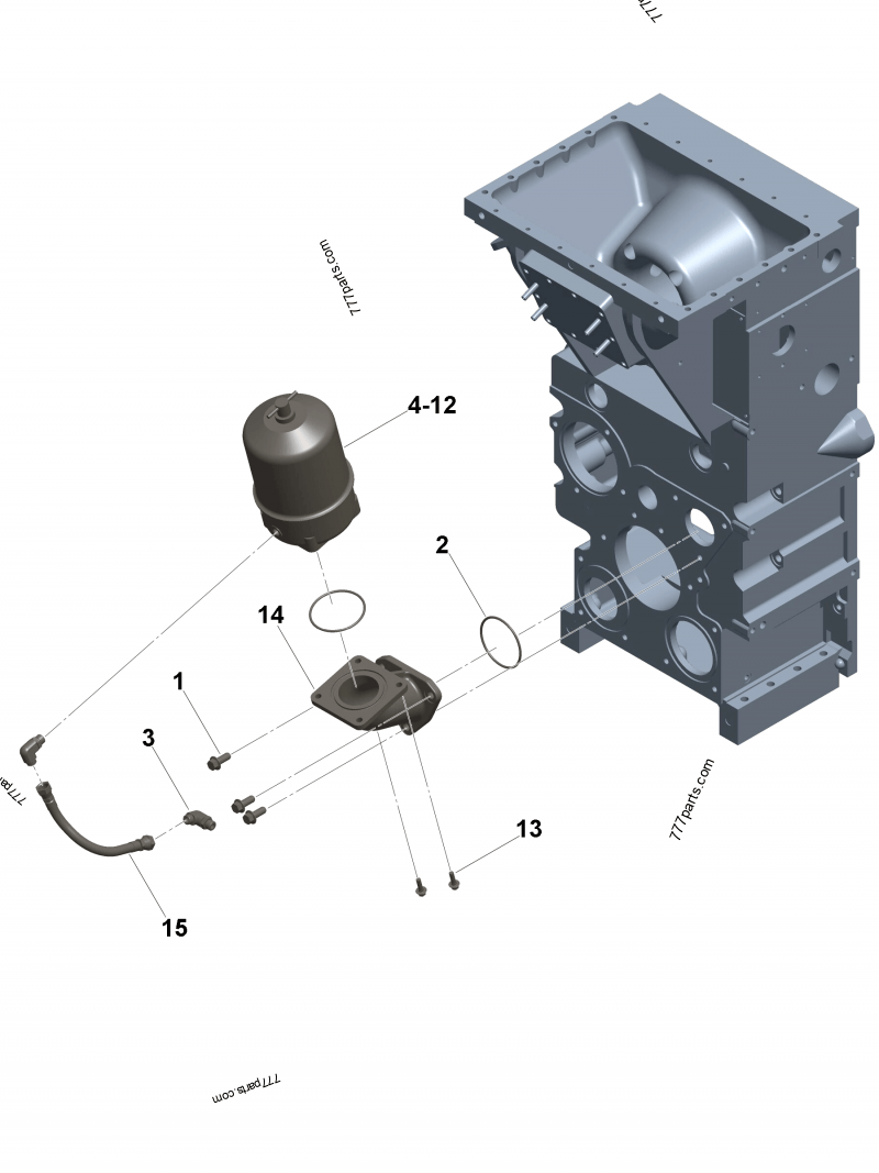 4010887 Oil bypass filter element - Cummins spare part | 777parts.com