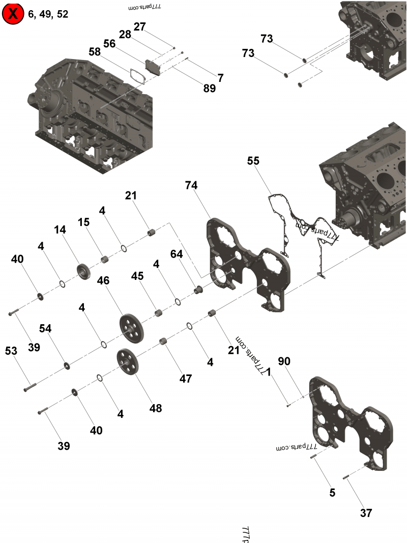 4017621 Expansion plug - Cummins запчасть для спецтехники | 777parts.com