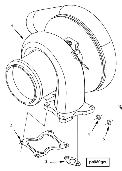 4025150 Turbocharger kit - Cummins spare part | 777parts.com