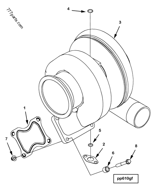 4025150 Turbocharger kit - Cummins spare part | 777parts.com