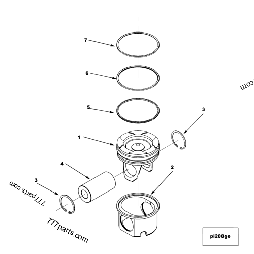 4025161 Engine piston kit - Cummins spare part | 777parts.com