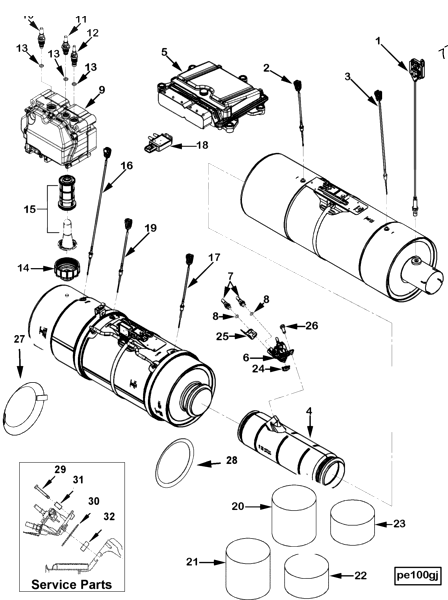 2871481 Catalyst element - Cummins spare part | 777parts.com