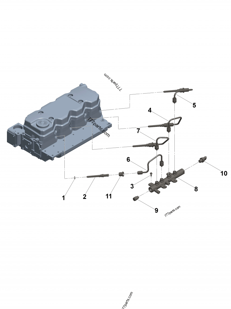 2872288 Injector fuel supply connector - Cummins spare part | 777parts.com