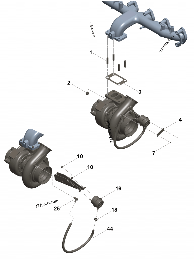 4030223 Wastegate actuator kit - Cummins spare part | 777parts.com