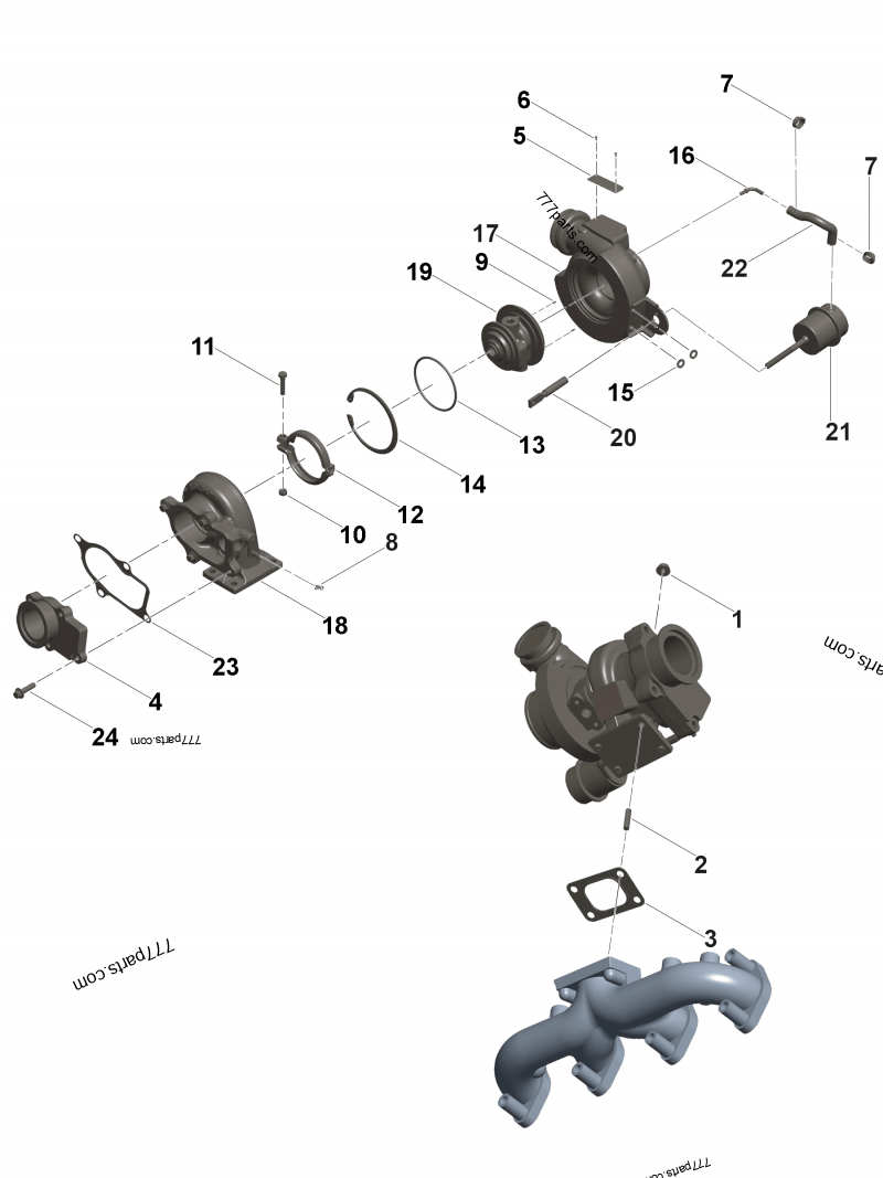 4030826 Variable geometry turbocharger actuator kit - Cummins spare ...