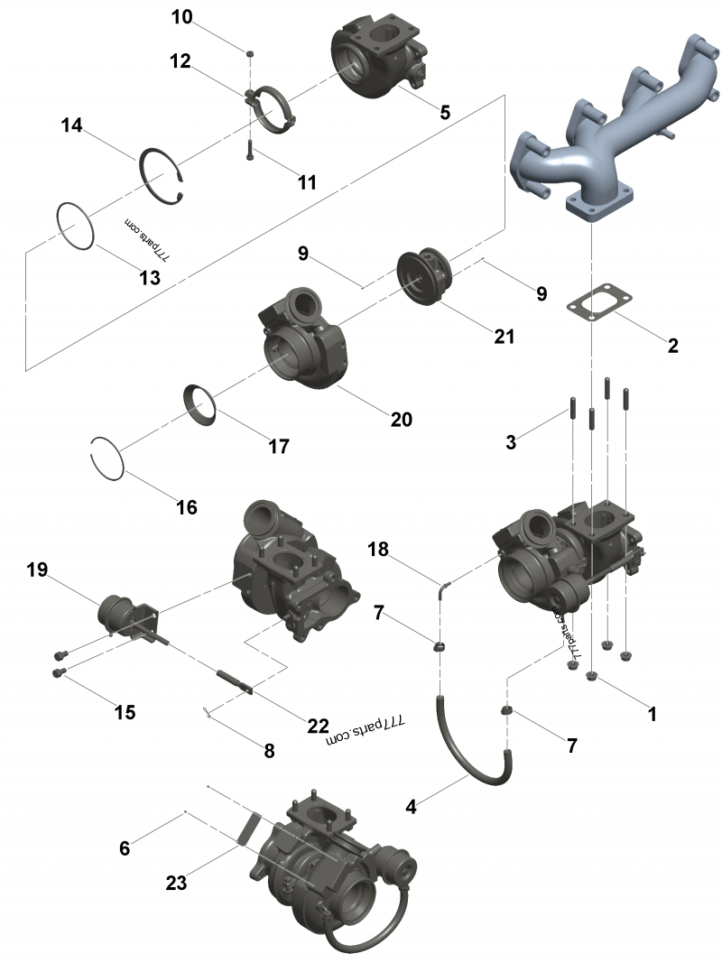 4032277 Variable geometry turbocharger actuator kit - Cummins spare ...