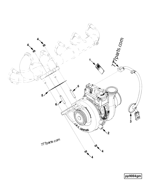 4034136 Turbocharger actuator kit - Cummins spare part | 777parts.com