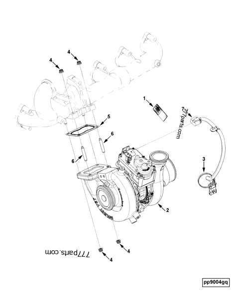 4034136 Turbocharger actuator kit - Cummins spare part | 777parts.com