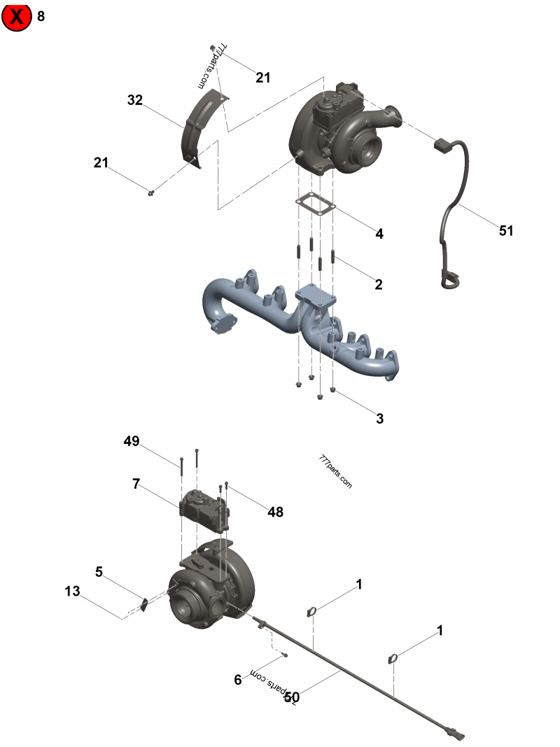 4034199 Speed sensor kit - Cummins spare part | 777parts.com