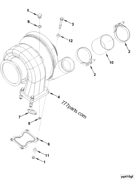 4038022 Turbocharger - Cummins spare part | 777parts.com