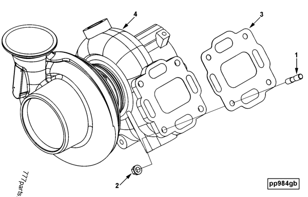 4043577 Turbocharger - Cummins spare part | 777parts.com