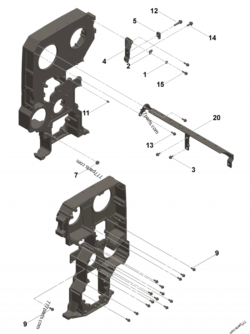 4059393 Gear housing - Cummins spare part | 777parts.com