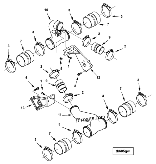 4080609 Hump hose - Cummins spare part | 777parts.com