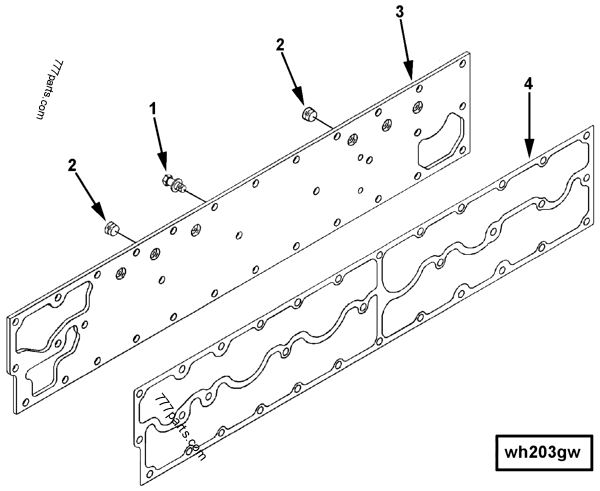4083006 Water header cover gasket - Cummins spare part | 777parts.com
