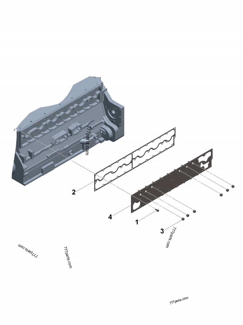 4083006 Water header cover gasket - Cummins spare part | 777parts.com