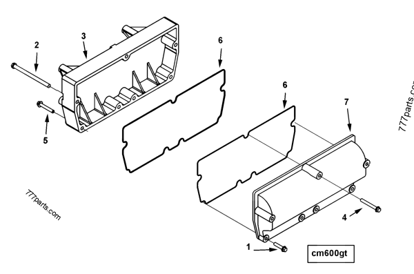 4085924 Camshaft cover gasket - Cummins spare part | 777parts.com