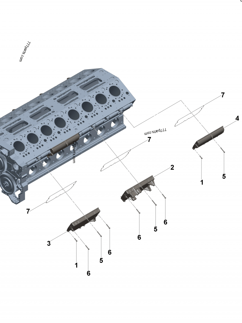 4085924 Camshaft cover gasket - Cummins spare part | 777parts.com