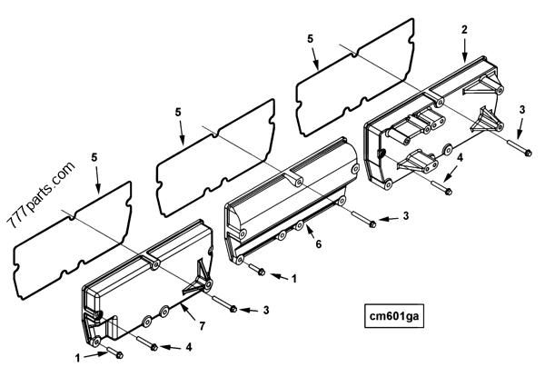 4085924 Camshaft cover gasket - Cummins spare part | 777parts.com