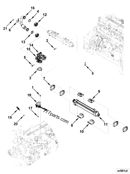 4089375 Engineering valve kit - Cummins spare part | 777parts.com