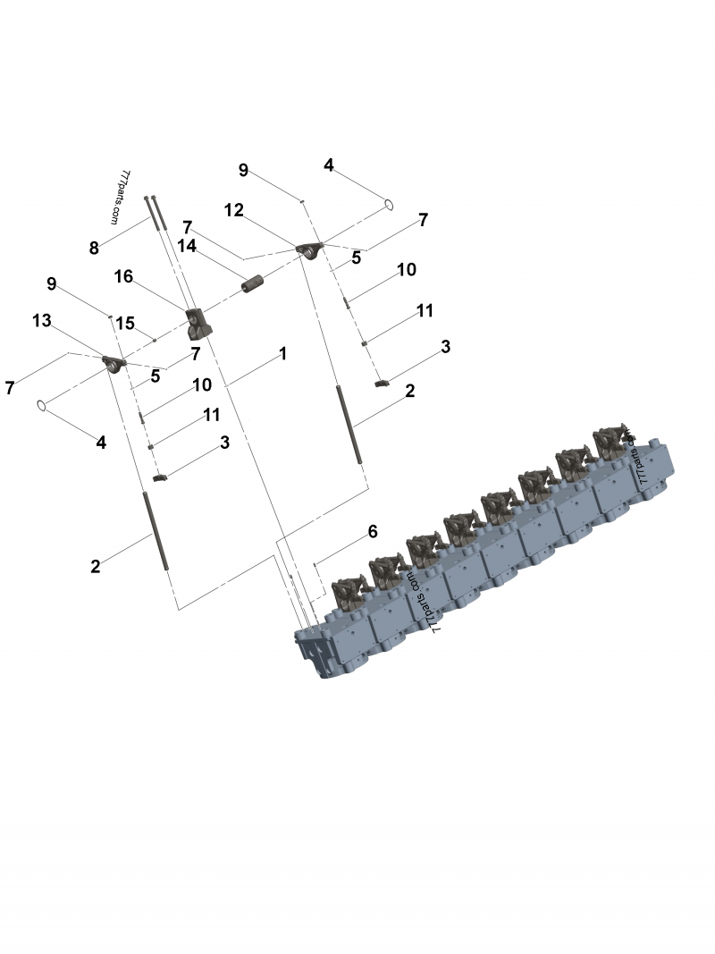 4089457 Cylinder head conversion kit - Cummins spare part | 777parts.com