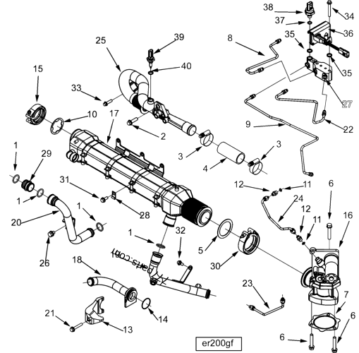 4089493 Engineering valve kit - Cummins spare part | 777parts.com