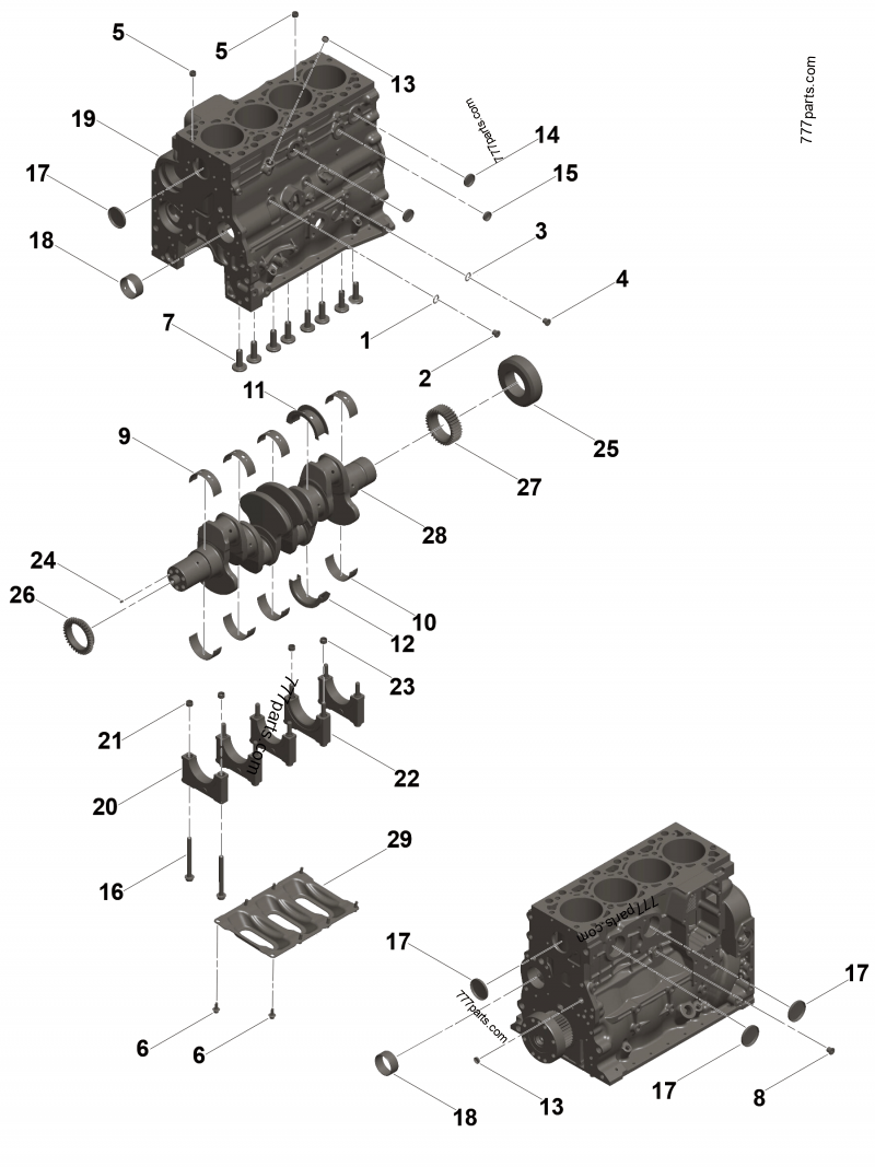 4089502 Cylinder block hardware kit - Cummins spare part | 777parts.com