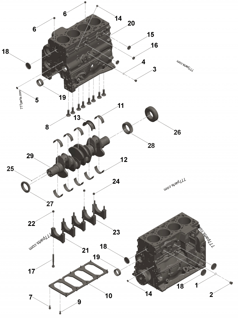 4089502 Cylinder block hardware kit - Cummins spare part | 777parts.com