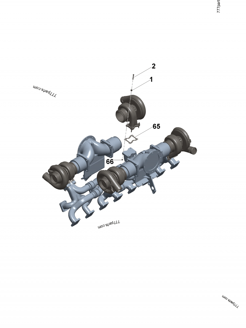 4089730 Heat exchanger83 water cooler turbocharger - Cummins spare part ...
