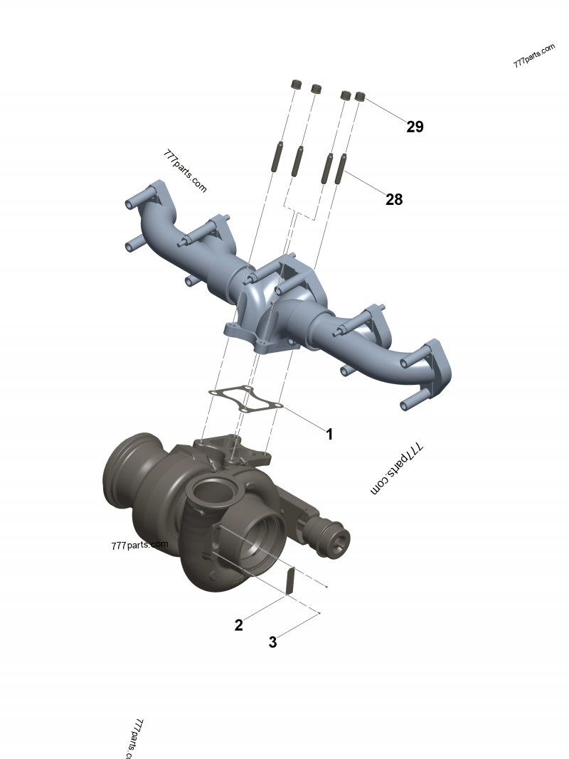 4089754 Heat exchanger55w turbocharger - Cummins spare part | 777parts.com