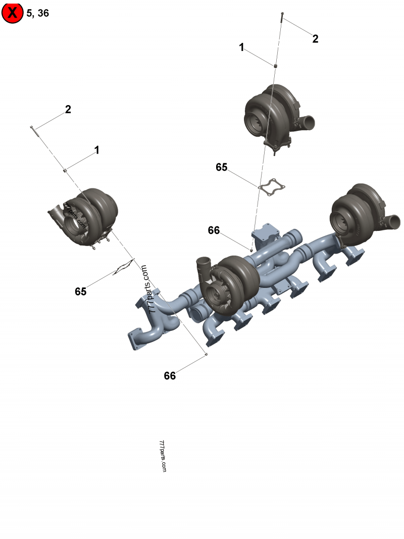 4089809 Heat exchanger82 drying turbocharger - Cummins spare part ...