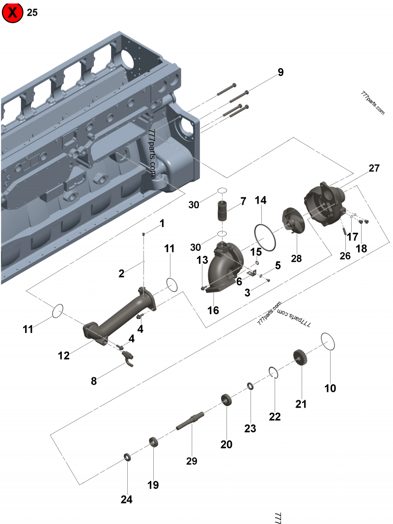 4090034 Kit,wp repair (minor) - Cummins spare part | 777parts.com