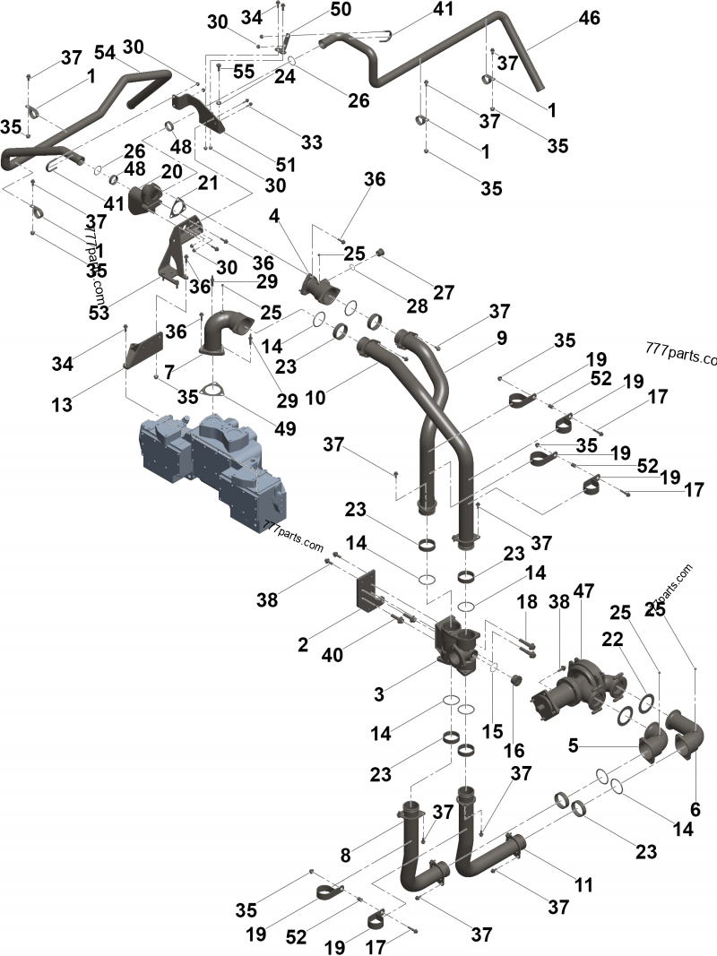4097835 Water pump - Cummins spare part | 777parts.com